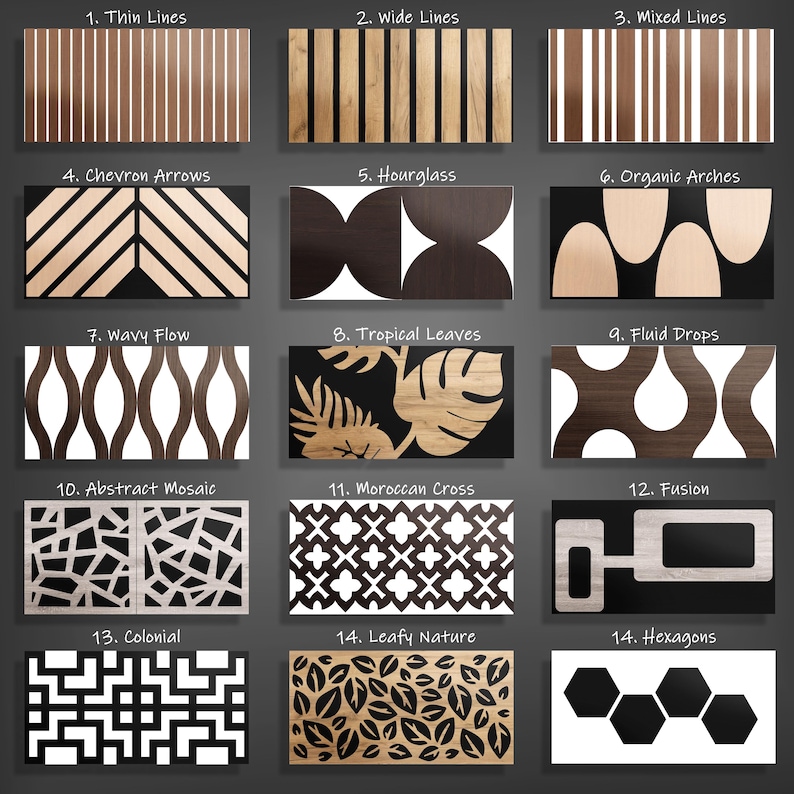 Hexagon Wood Overlay for IKEA Malm Dresser | Decorative HDF Furniture ...