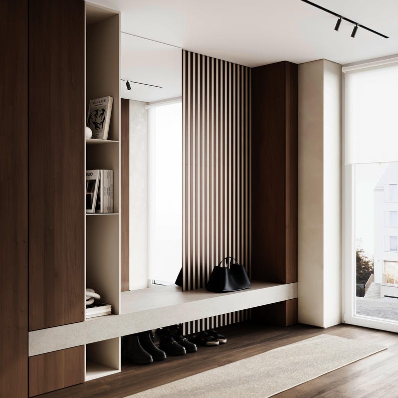 18 PACK - Transform Your Walls | DIY HDF Slats | Peel & Stick Modern ...