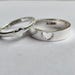 Sterling Silver Couple Rings – Matching Heart Cutout Promise Bands ...