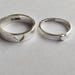 Sterling Silver Couple Rings – Matching Heart Cutout Promise Bands ...