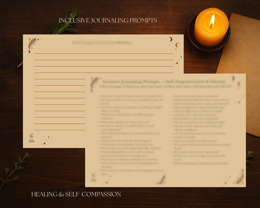 Inclusive Journaling Prompts – Healing & Self-compassion – 30 Printable ...
