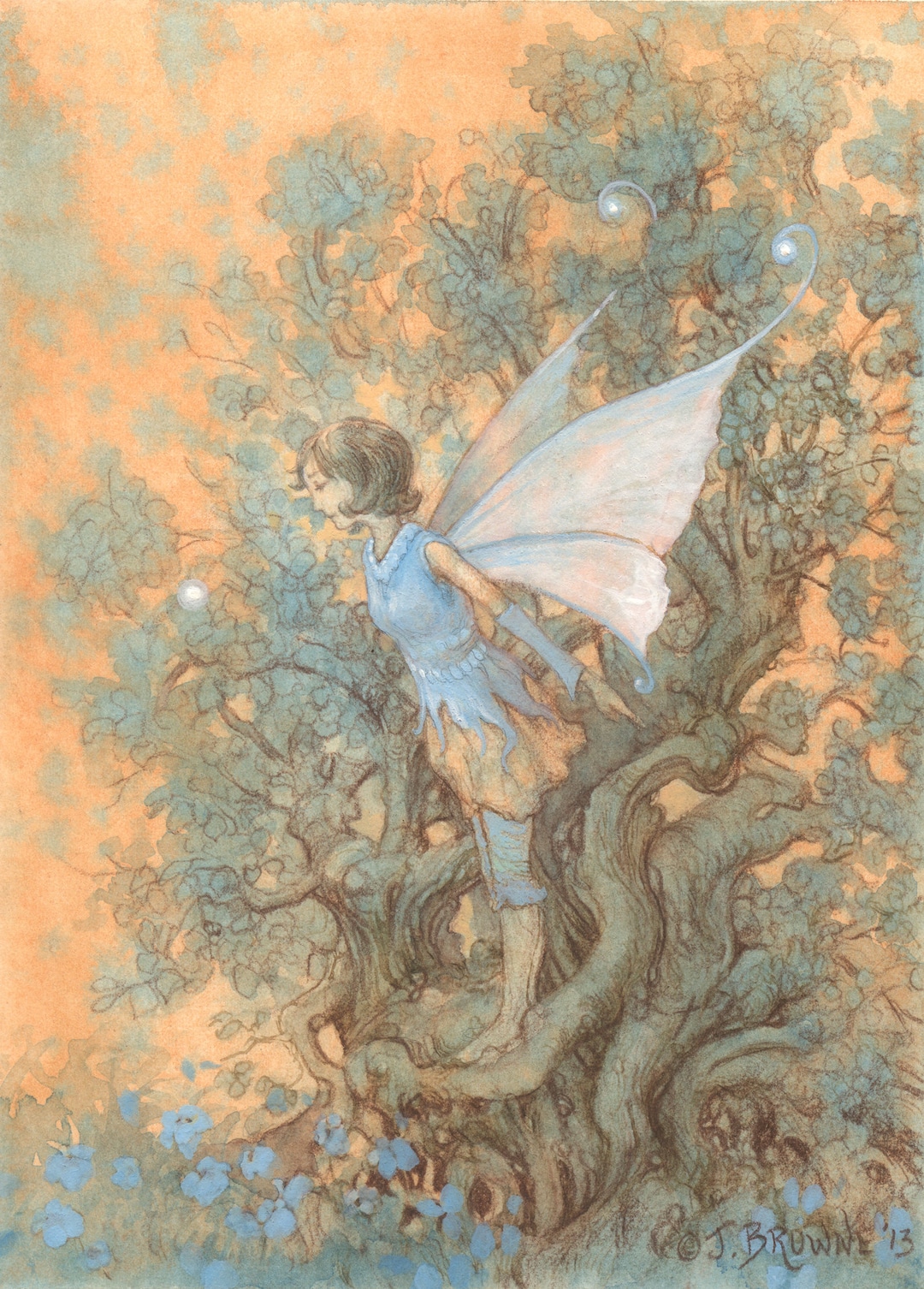 Blue Bell 8.5x11 Signed Print - Etsy