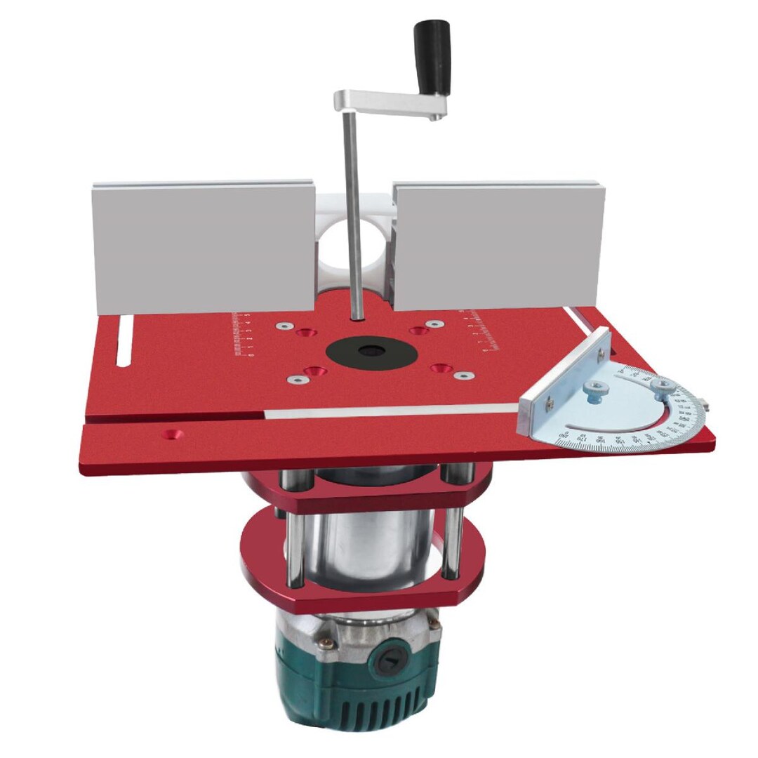 Woodworking Router Lift Kit With Aluminum Insert Plate & Miter Gauge ...