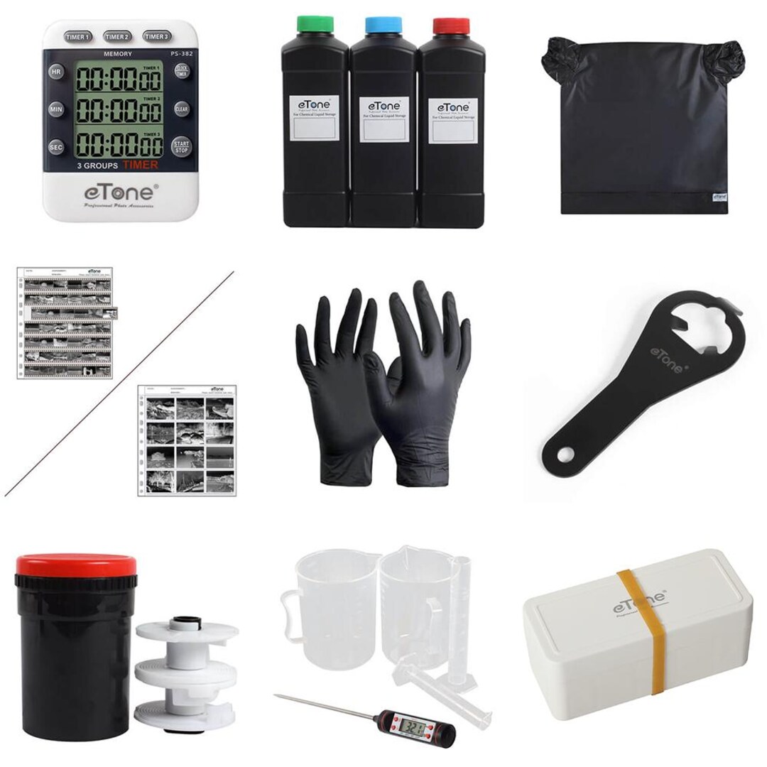 35mm & 120 Film Developing Kit – Complete Darkroom Set With Tank ...
