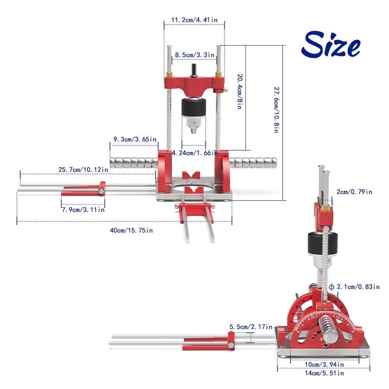 Precision Multi-angle Drill Guide – Adjustable Woodworking Drilling Jig ...