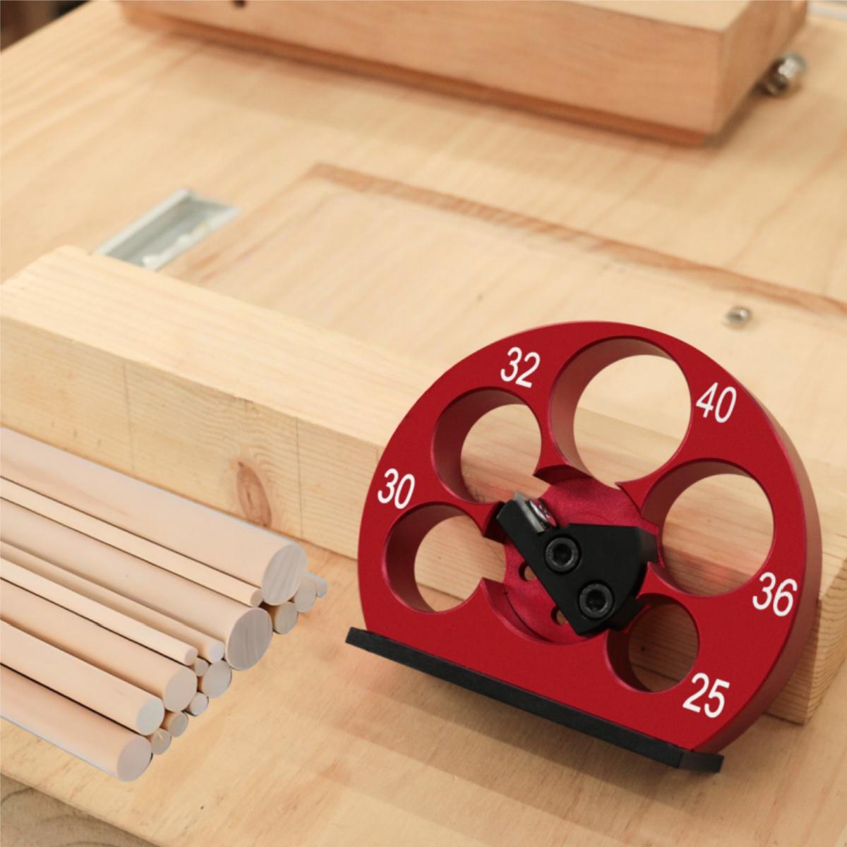 Adjustable Aluminum Dowel Maker Jig – 5-hole Wood Dowel Cutter for ...