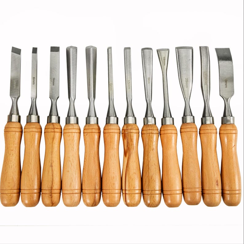 12-piece High-speed Steel Wood Carving Chisel Set – Professional ...