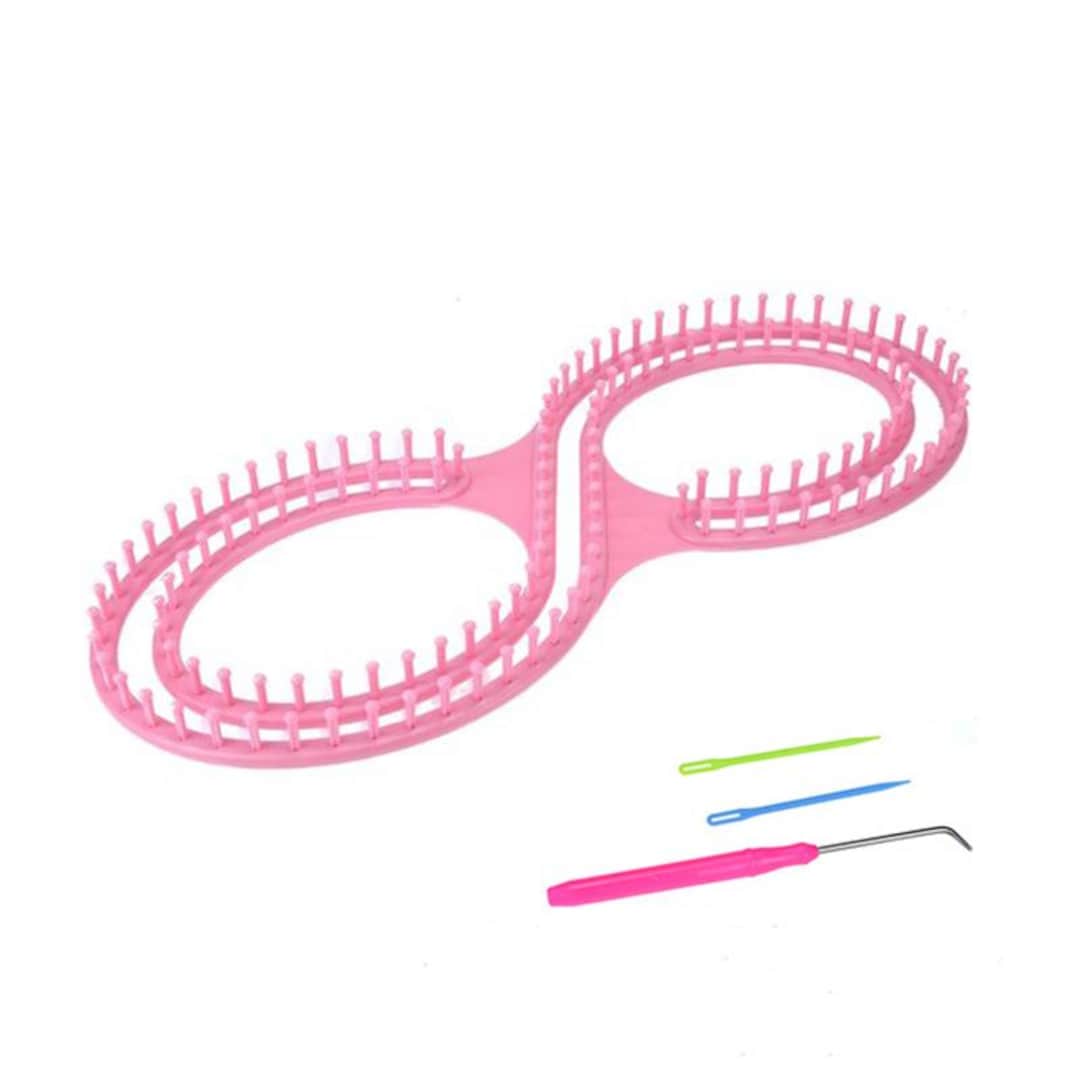 Large S-shaped Knitting Loom – Removable Peg Loom for Blankets, Afghans ...