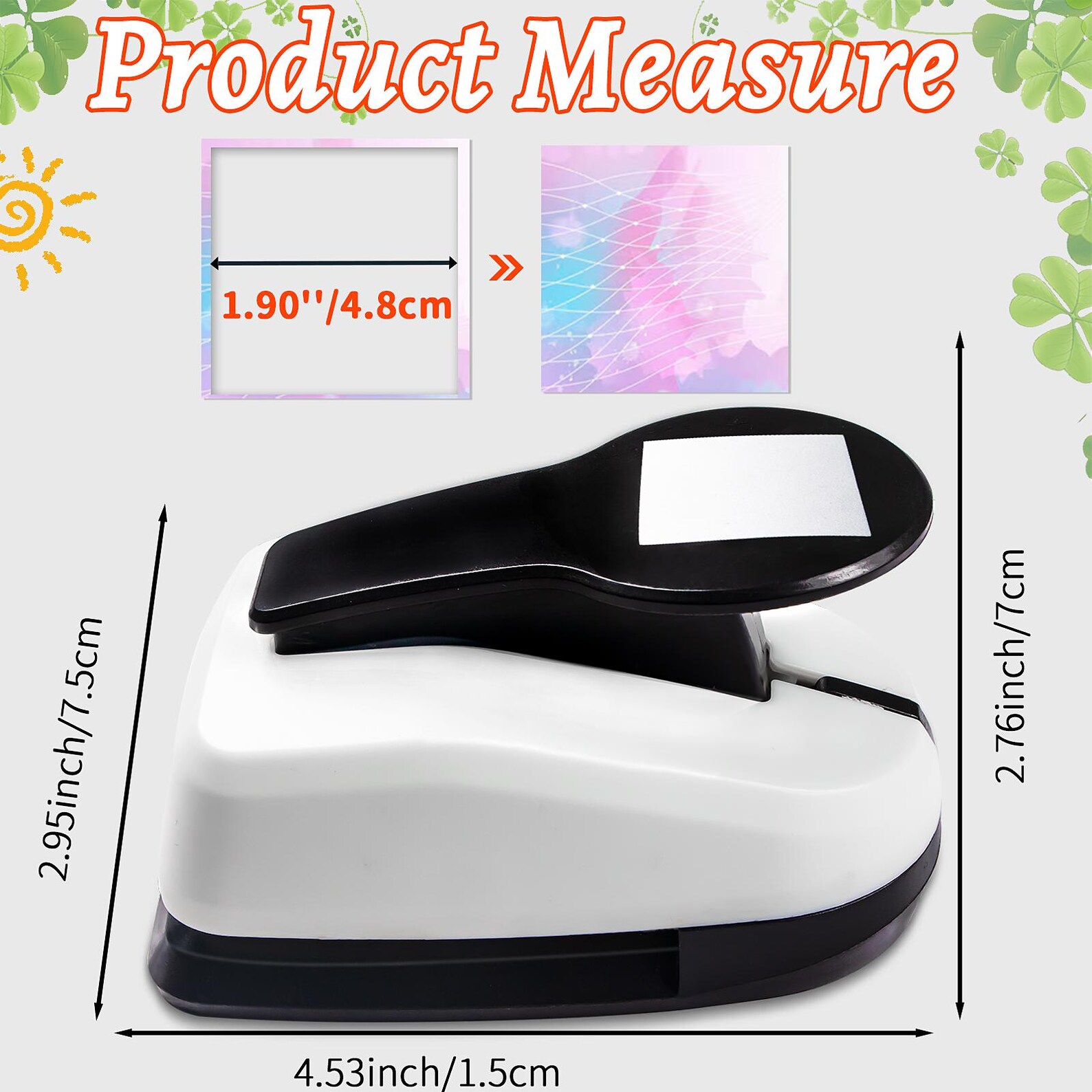 Square Hole Punch Set – 3-piece Paper Cutter Kit (1", 1.5", 2") for ...