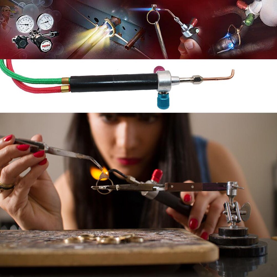 Mini Jewelry Welding Torch Kit – Oxygen & Fuel Precision Soldering ...