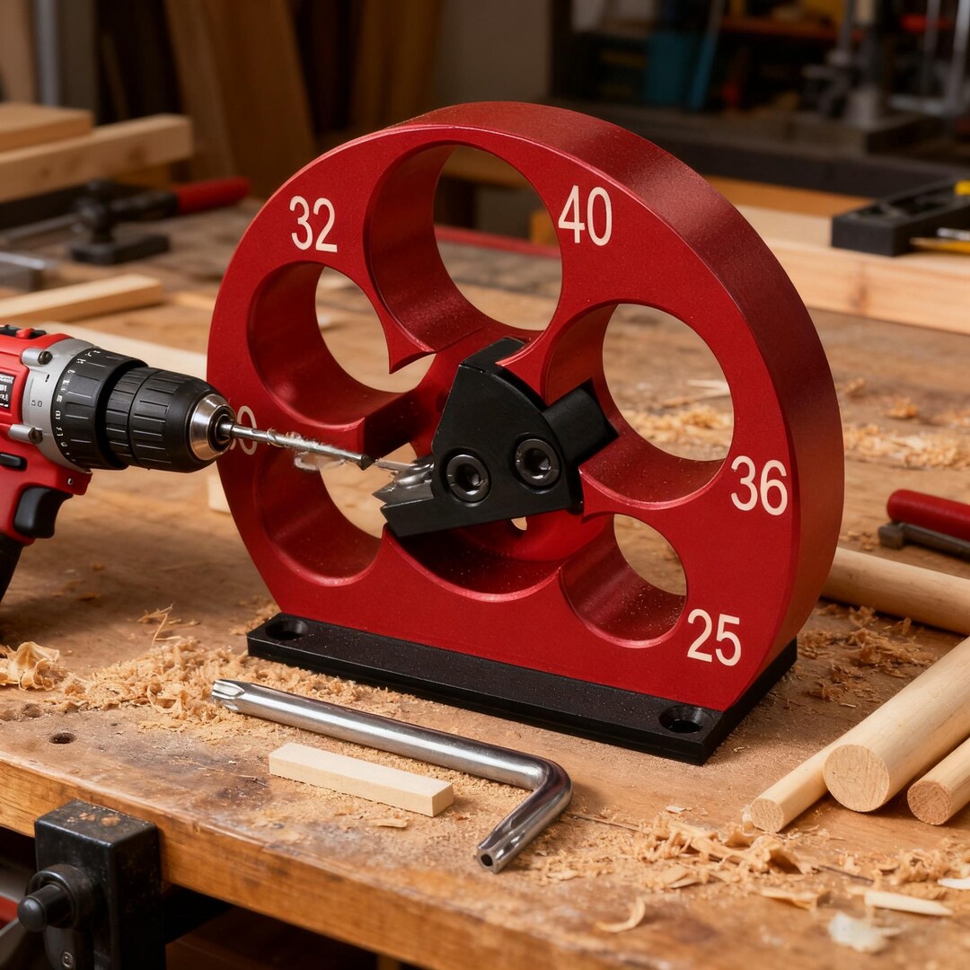Adjustable Aluminum Dowel Maker Jig – 5-hole Wood Dowel Cutter for ...