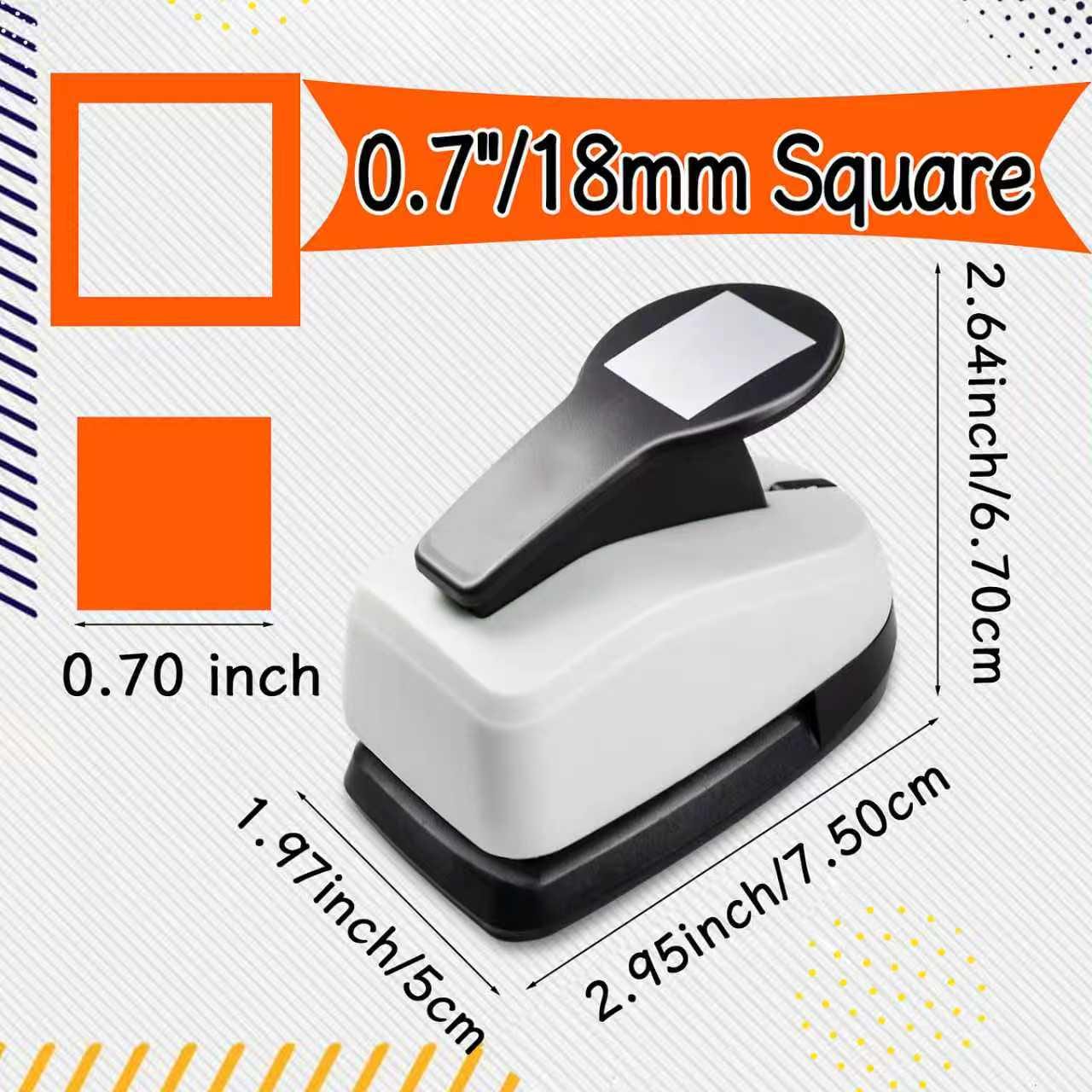 Square Hole Punch Set – 3-piece Paper Cutter Kit (1", 1.5", 2") for ...