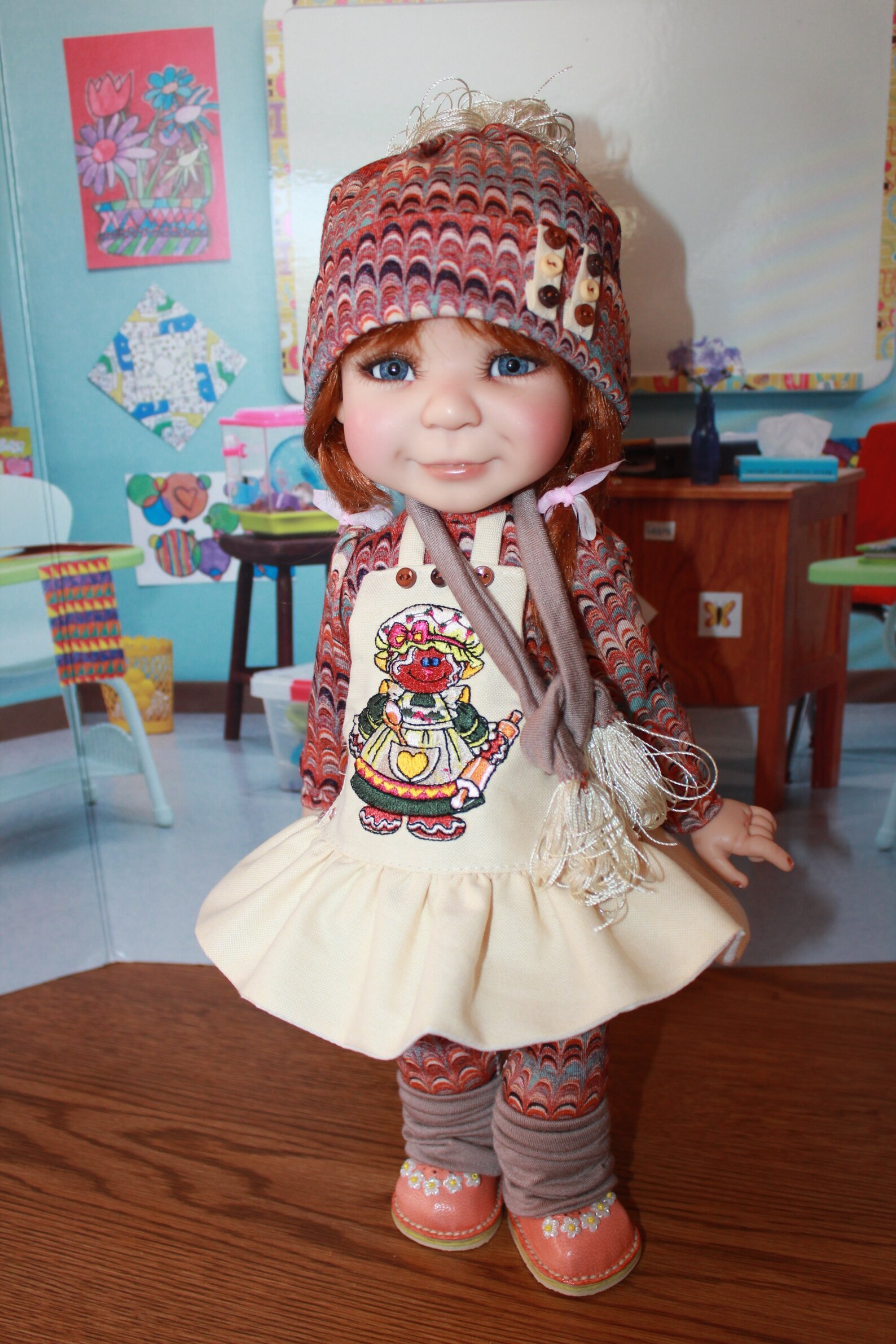 My Meadow "sweet GINGERBREAD Girl" 15" Moppets Dolls Mae, Tia, Pia, Lea ...