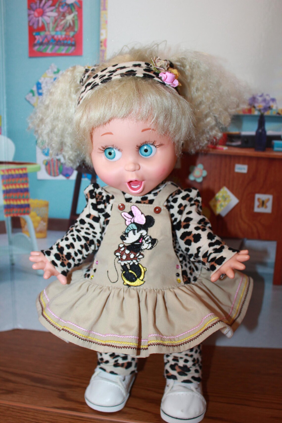 Galoob Baby Face safari MINNIE Dress Set for 13 Galoob Baby Face Dolls ...