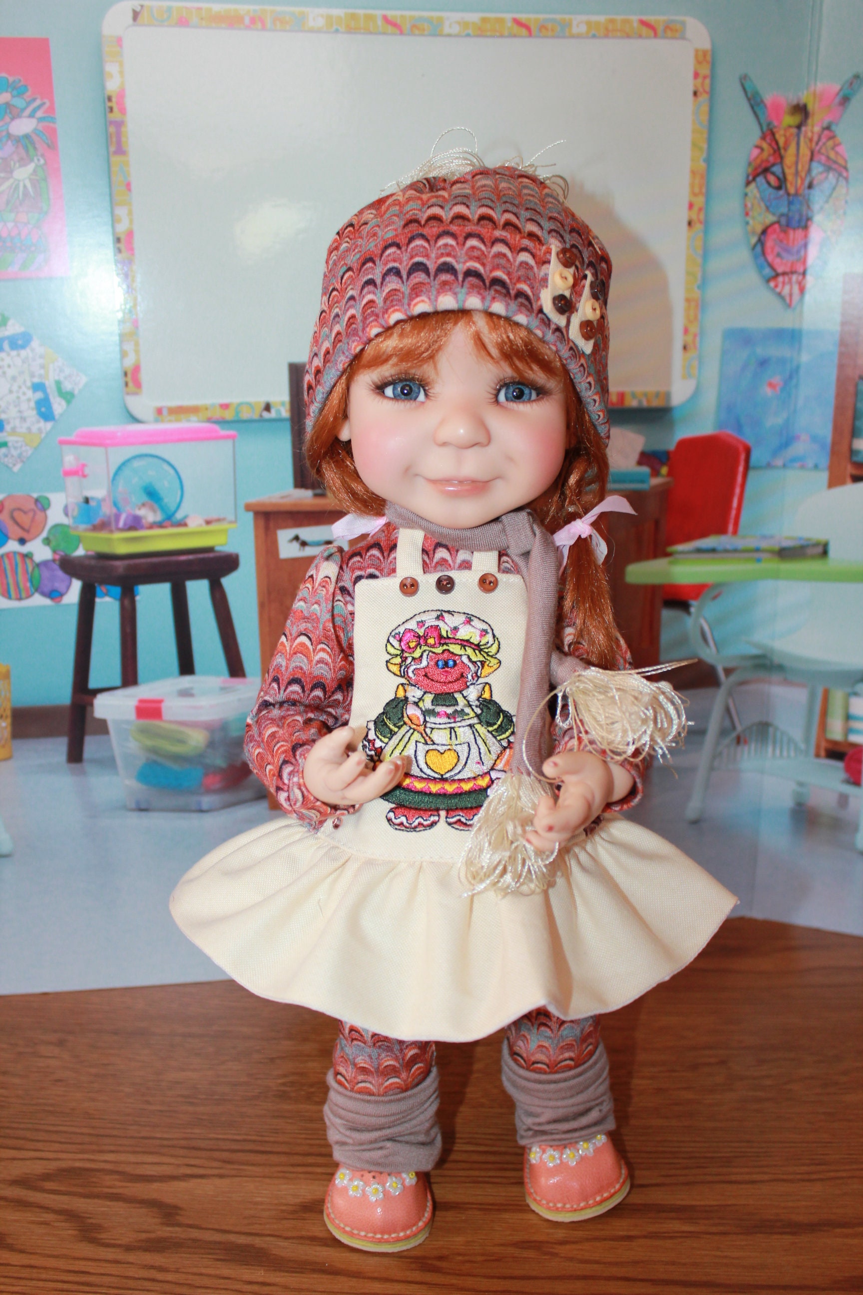 My Meadow "sweet GINGERBREAD Girl" 15" Moppets Dolls Mae, Tia, Pia, Lea ...