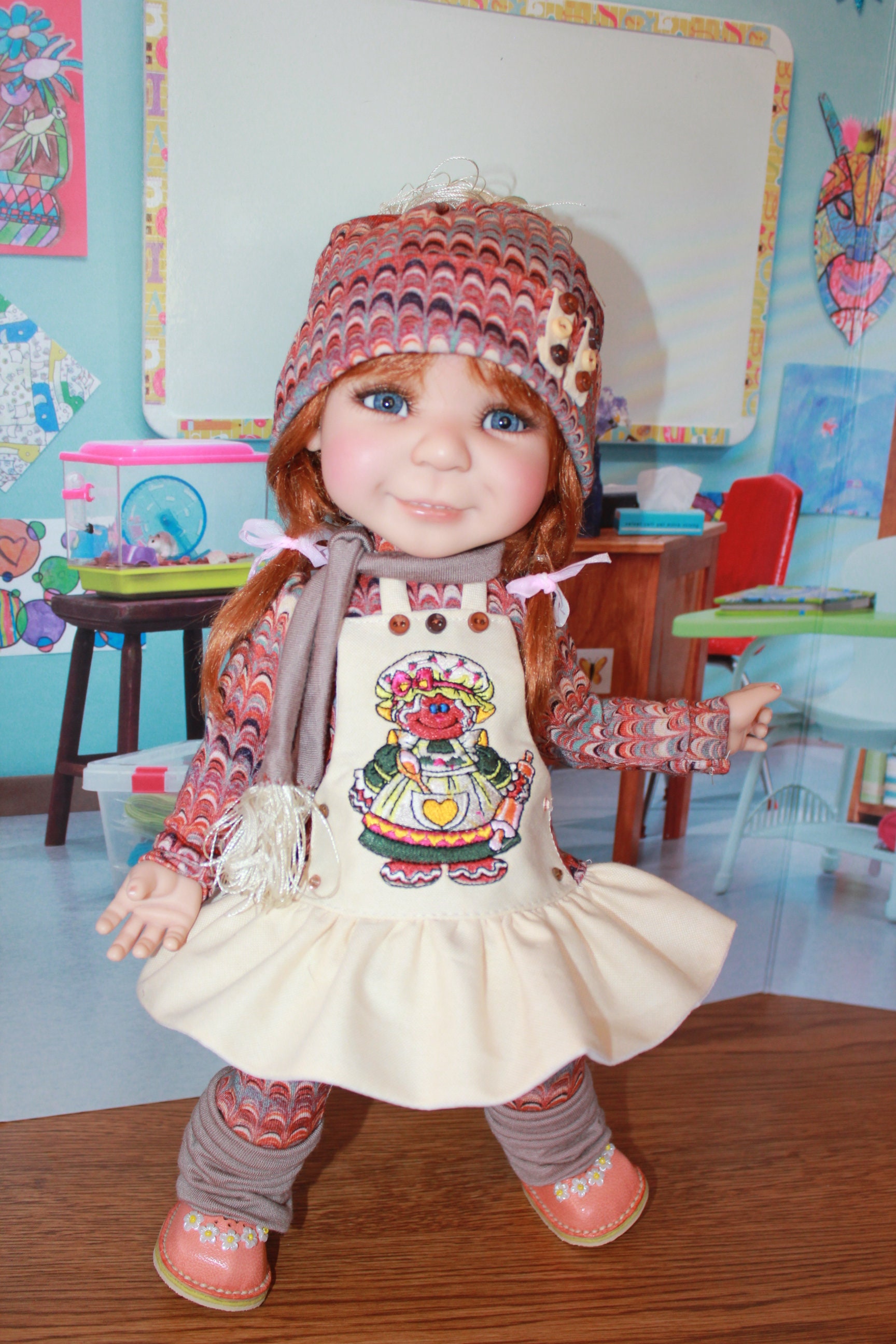 My Meadow "sweet GINGERBREAD Girl" 15" Moppets Dolls Mae, Tia, Pia, Lea ...