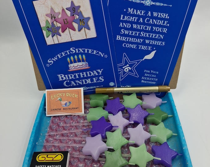 Sweet 16 Wishes Candle Box - Etsy UK
