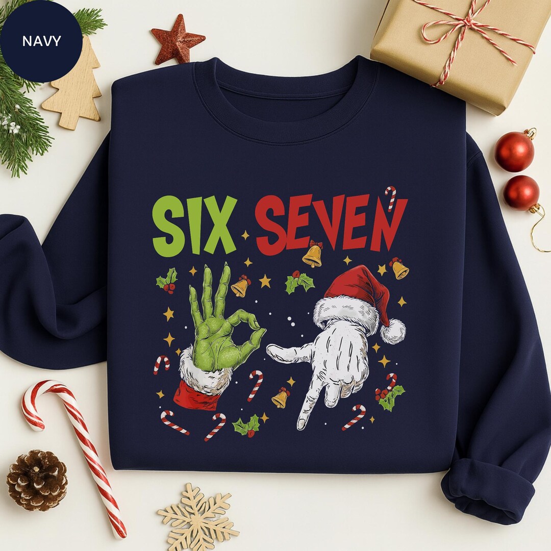 Six Seven Christmas Meme Shirt, Gen Z Holiday Tee - Etsy