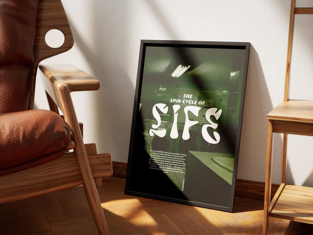 Spin Cycle of Life - Laundromat Wall Print | Abstract Contemporary ...
