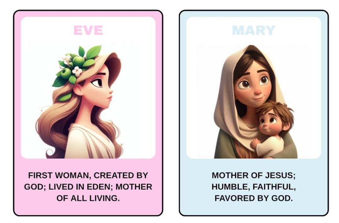 Women of the Bible Flashcards – Printable - Etsy