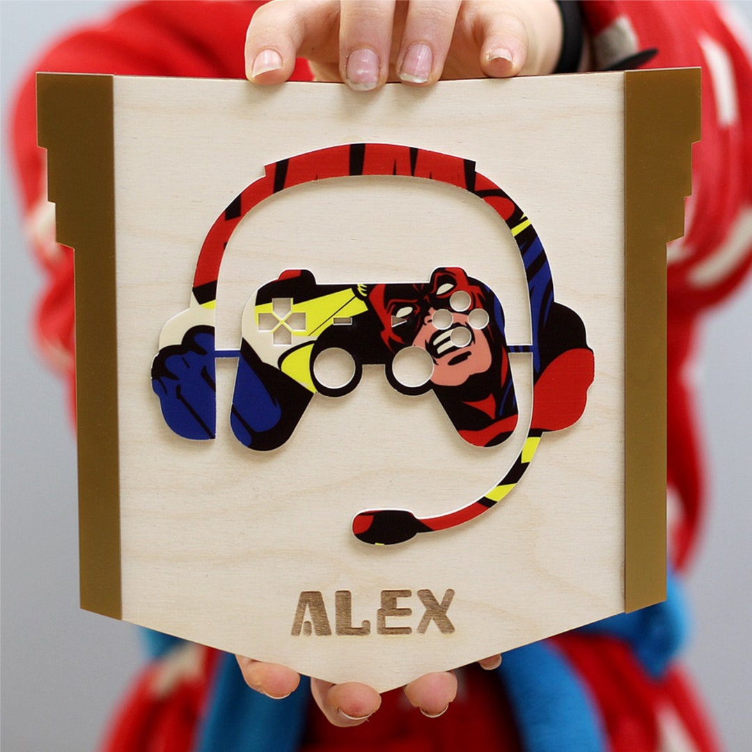Personalised Superhero Gamer Bedroom Sign: Kids Room Décor - Etsy