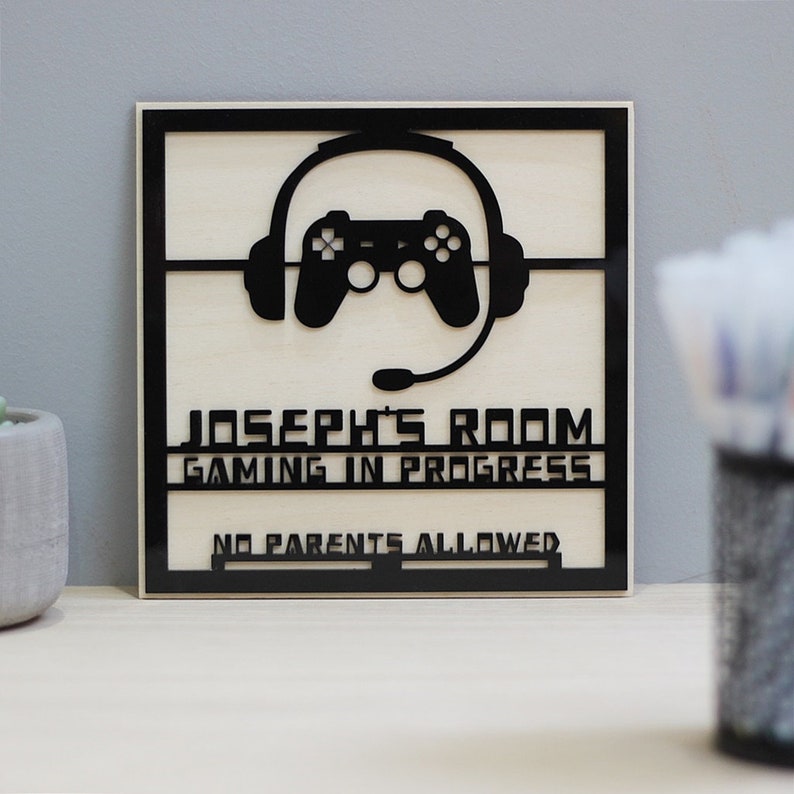 Gamer's Bedroom Sign Gamer Door Sign Door Sign Gamer - Etsy