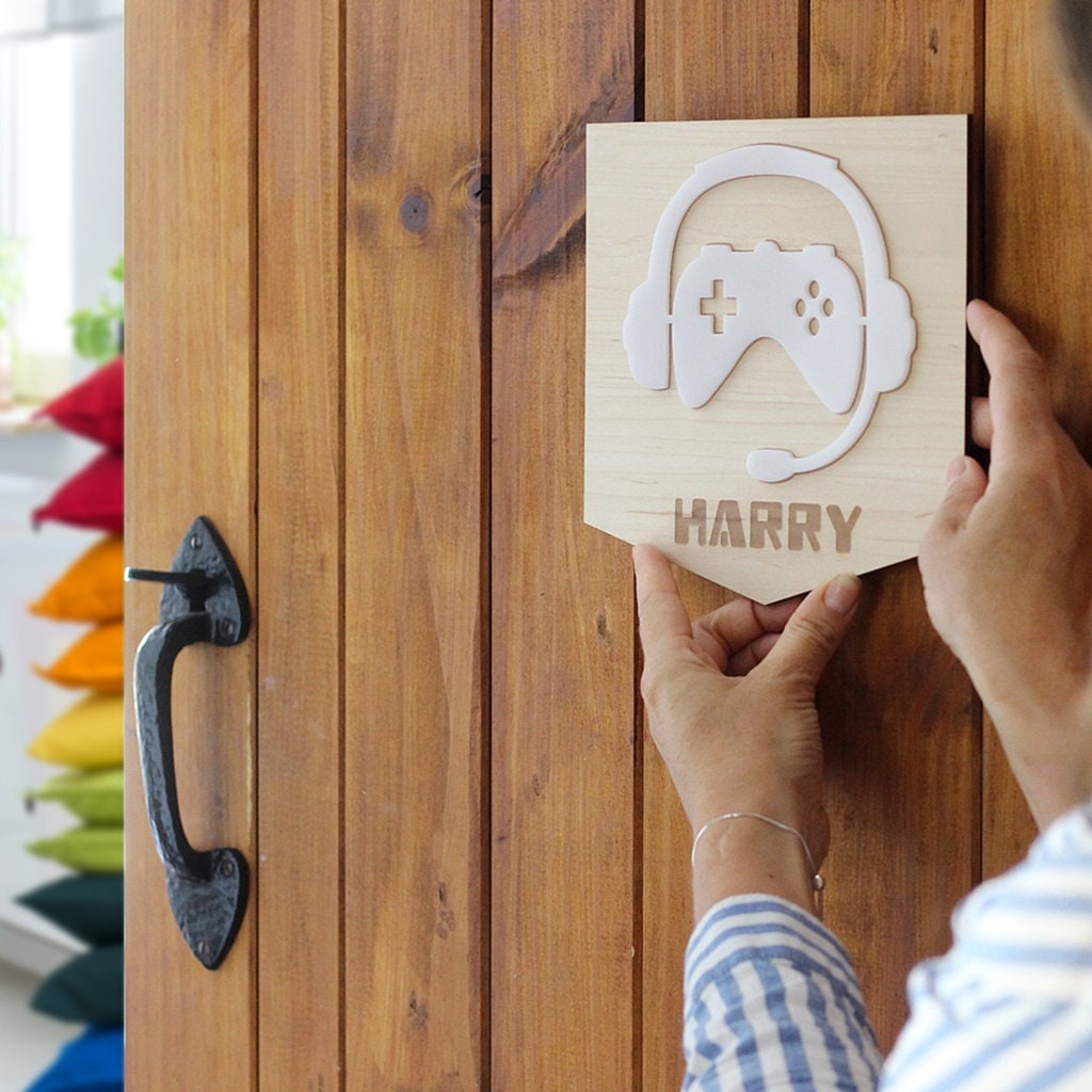 Gamer's Bedroom Sign Gamer Door Sign Door Sign Gamer | Etsy