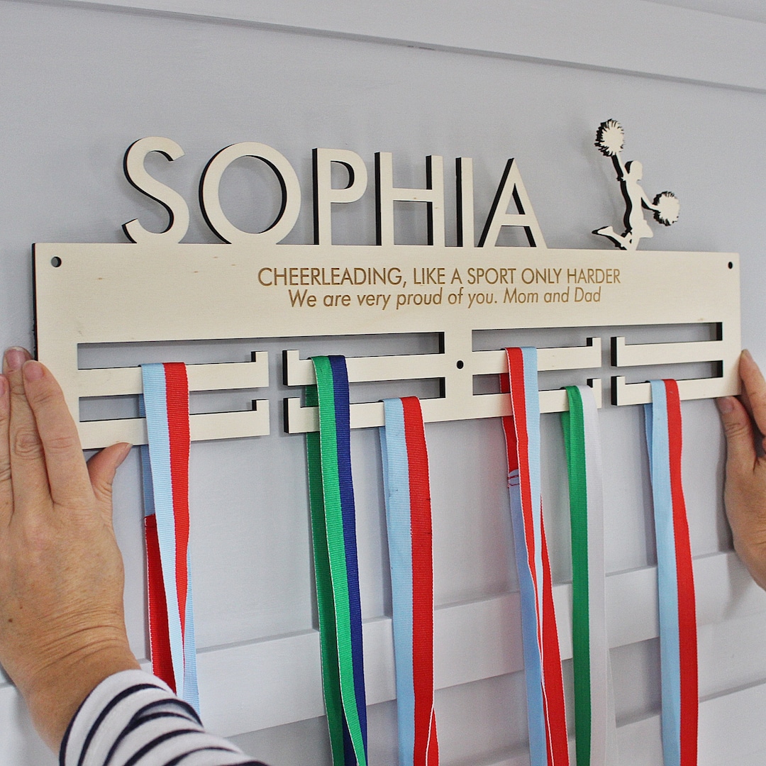 Cheerleaders Medal Hanger, Cheerleader Medal Hanger, Custom Cheerleader ...