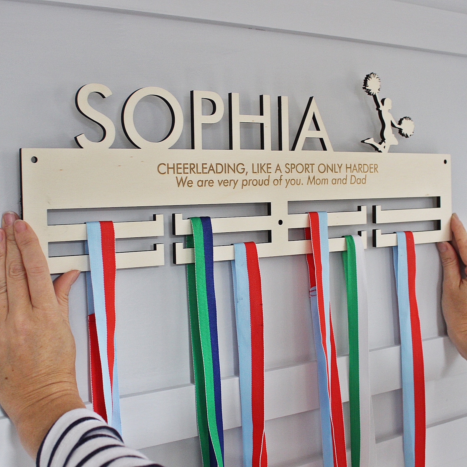 Cheerleaders Medal Hanger, Cheerleader Medal Hanger, Bedroom Wall ...