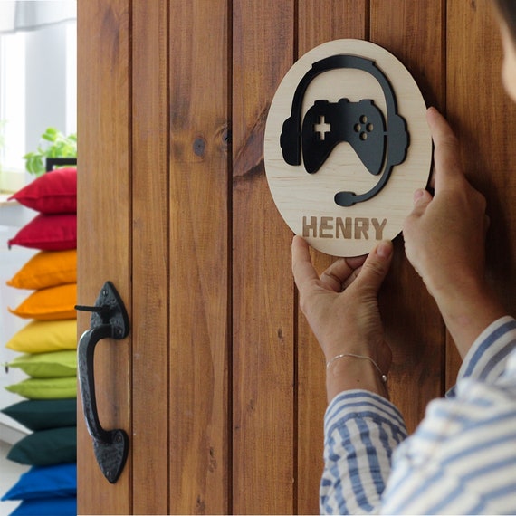 Gamer's Bedroom Sign Gamer Door Sign Door Sign Gamer | Etsy