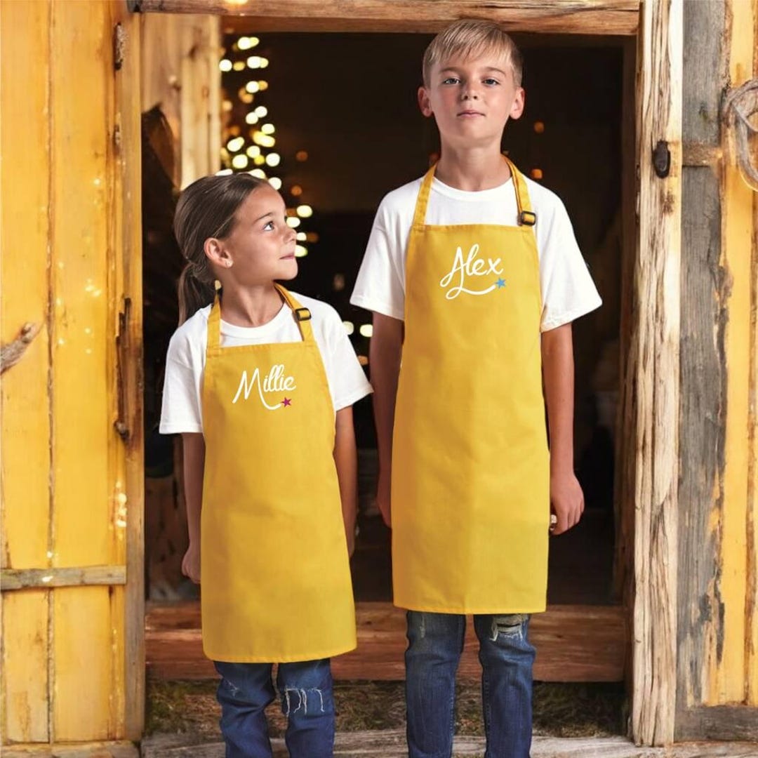 Personalised Kids Apron: Children's Cooking & Baking Gift - Etsy UK