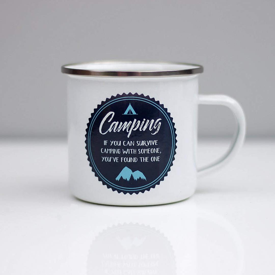 Enamel Mug, Camping Mug, Enamel Mugs, Christmas Gift, Camping, Outdoor ...