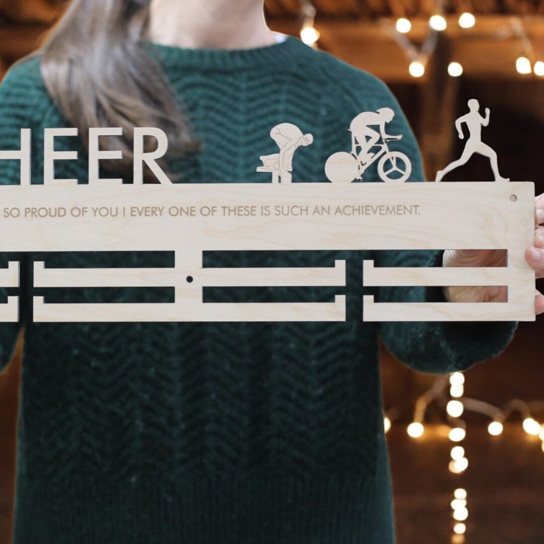 Triathlon Medal Hanger, Medal Hanger, Bedroom Wall Hanging ...