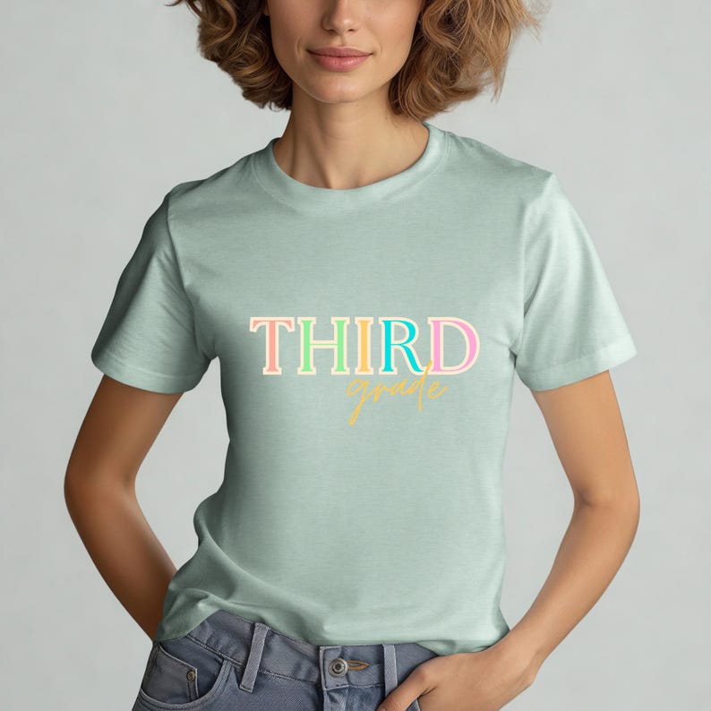 Third Grade Teacher T-shirt, Retro Teacher Shirt, Back to School Tee - Etsy