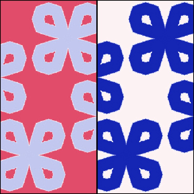 Patriotic Digital Paper Set: Red, White & Blue Geometric Patterns ...