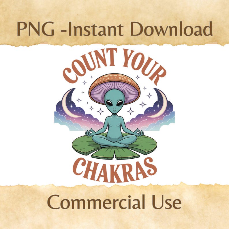 Count Your Chakras PNG | Instant Download | T-shirt Graphic | Clipart ...
