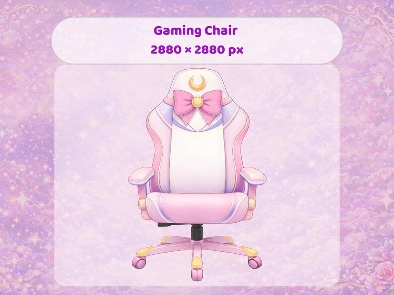 Anime Moon Princess Vtuber Room Asset Pack Magical Desk Set | 2D ...