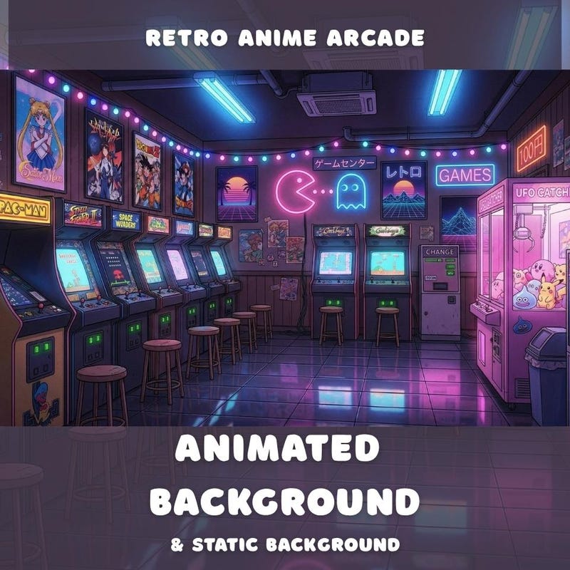 Retro Anime Overlay - Etsy