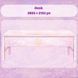 Anime Moon Princess Vtuber Room Asset Pack Magical Desk Set | 2D ...