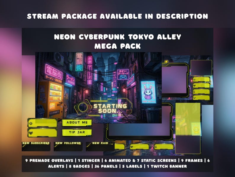 Cyberpunk Tokyo Alley Animated Background Anime Neon Purple Rainy ...