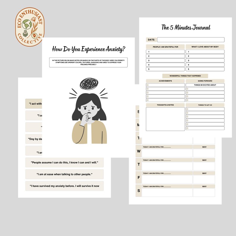 2026 Mental Burnout Workbook, Self-care Planner (printable PDF) - Etsy