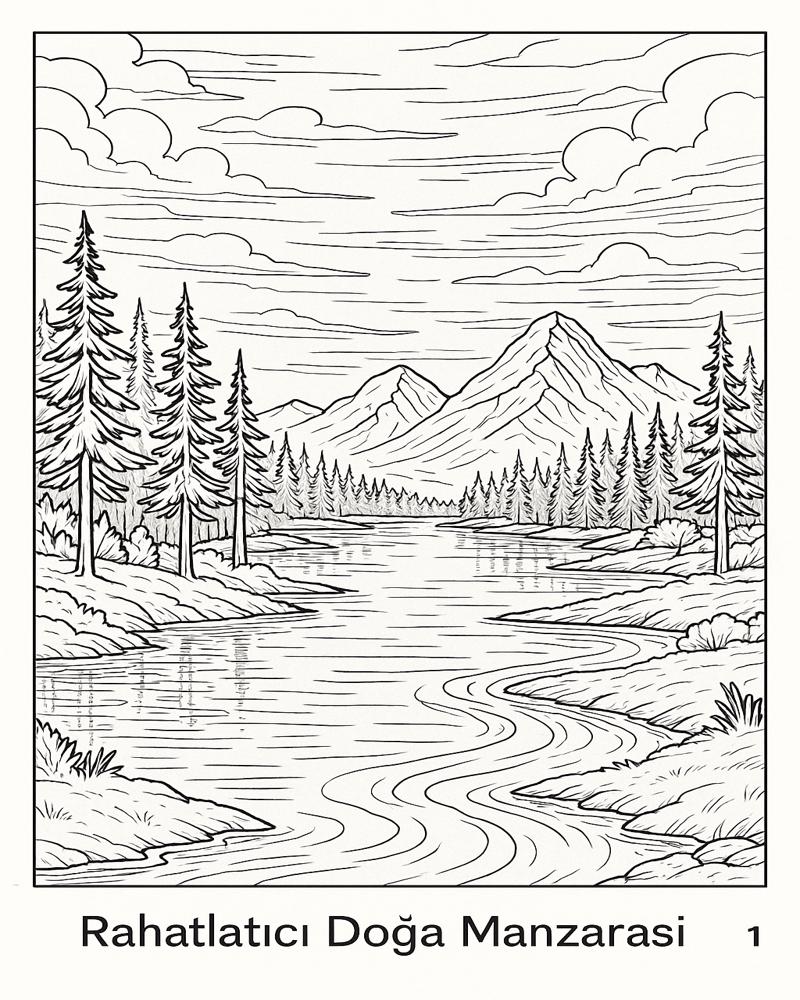 Doğa / Nature Coloring Pages – 20 Printable PDF Sheets for Adults - Etsy