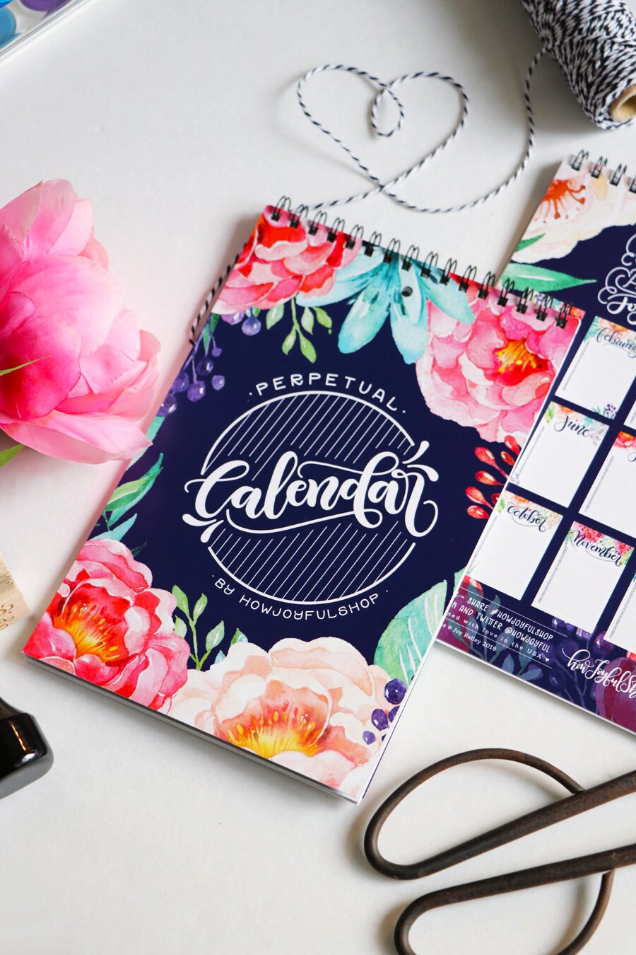 Perpetual Calendar Watercolor - Birthday and Anniversary Calendar ...