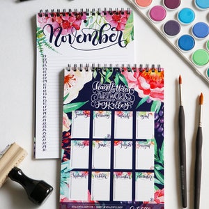 Perpetual Calendar Watercolor - Birthday and Anniversary Calendar ...