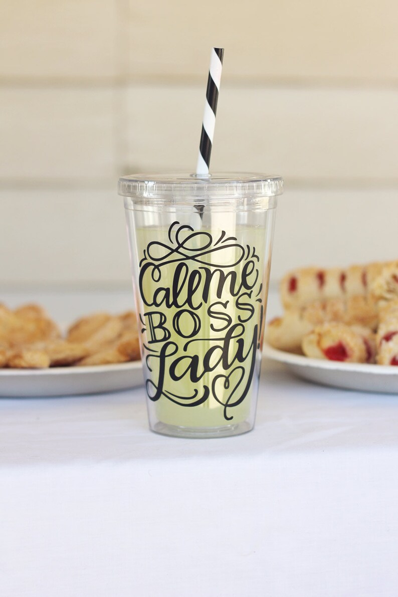 Tumbler Call me boss lady 16 oz | Etsy