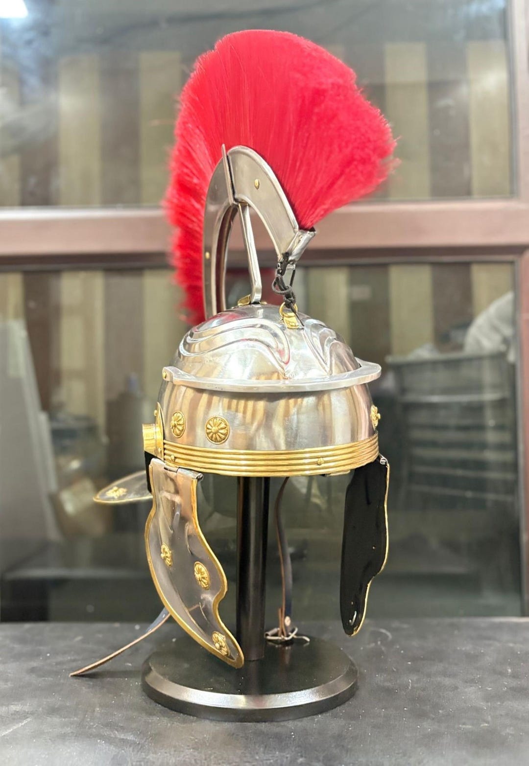 Roman Centurion Helmet: 18 Gauge Steel, Medieval Armor Helmet, Wearable ...