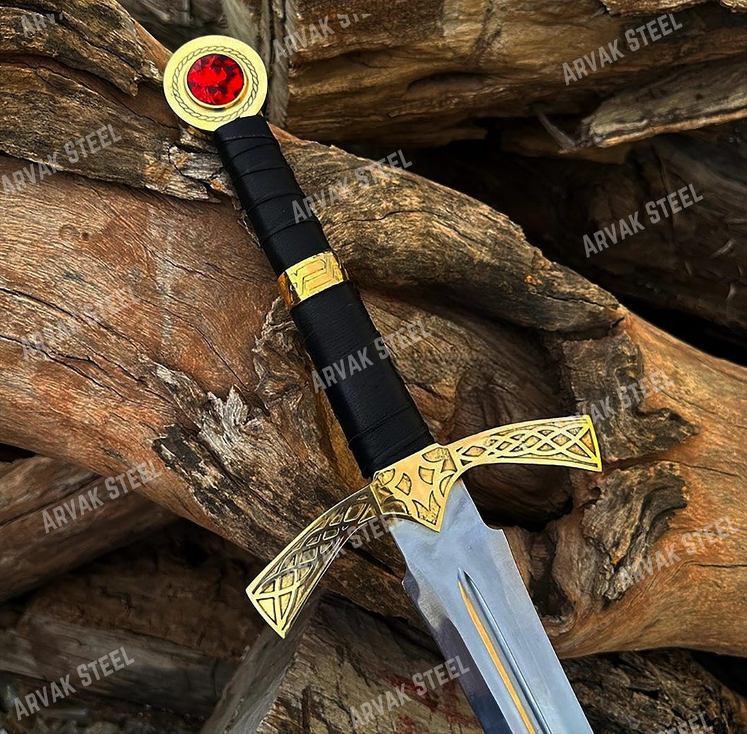 Goldryn Sword Replica | Fantasy Golden Blade | Handmade Cosplay Prop ...