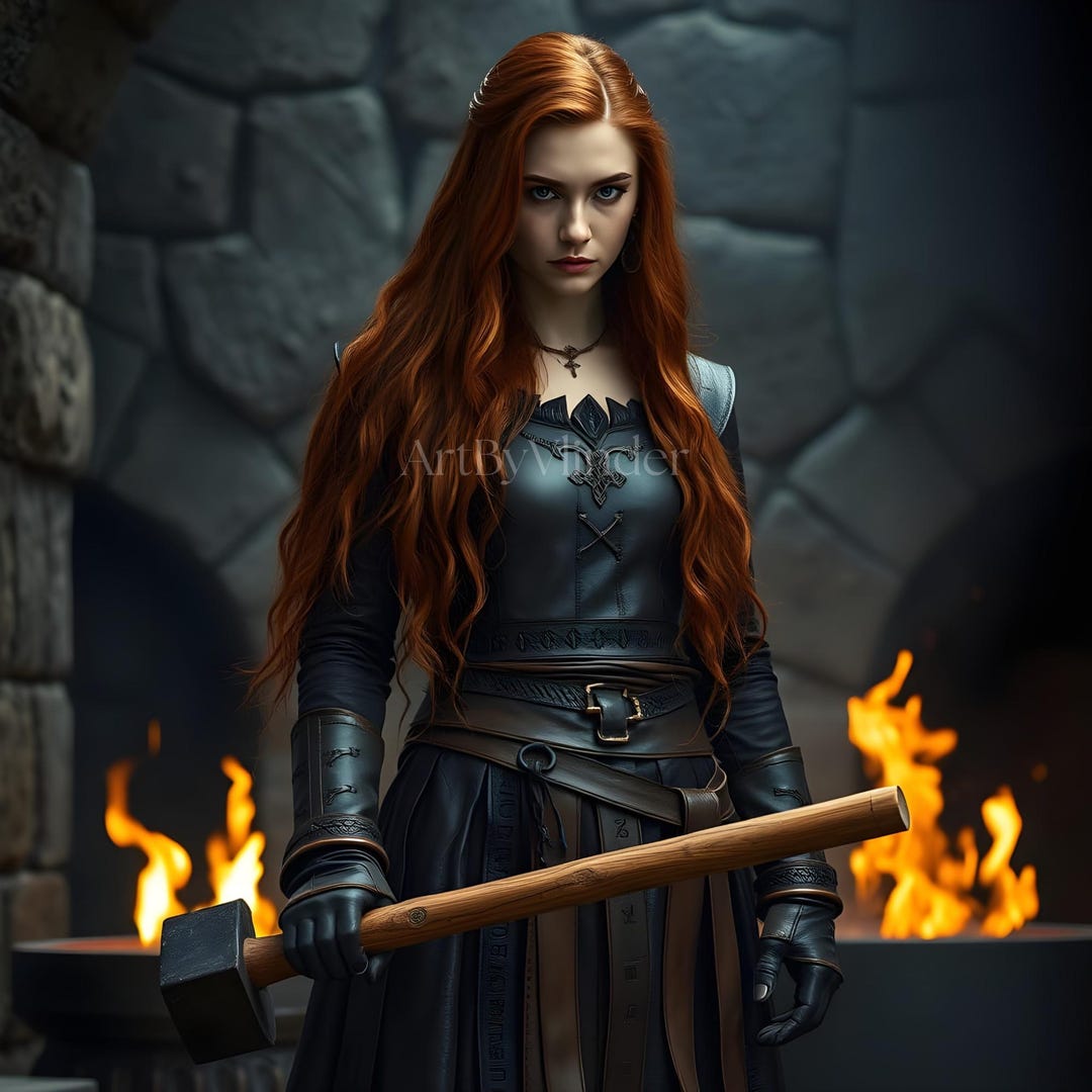 Brigid – Celtic Goddess of the Forge – Mystical Printable Art by ...