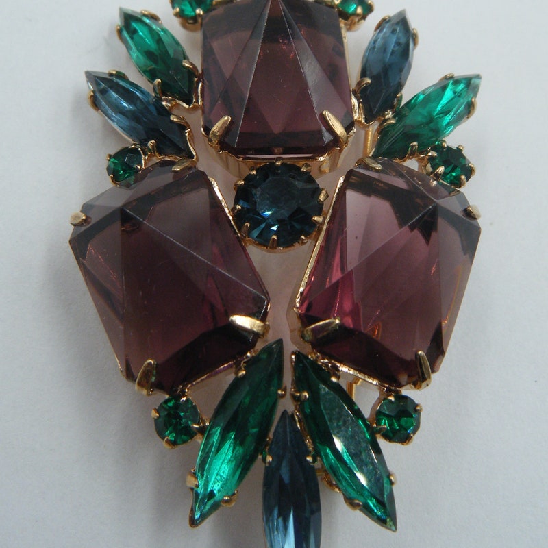 Green Stone Brooch - Etsy