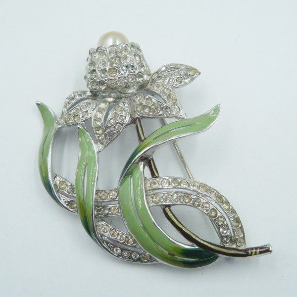 Coro Flower Brooch - Etsy
